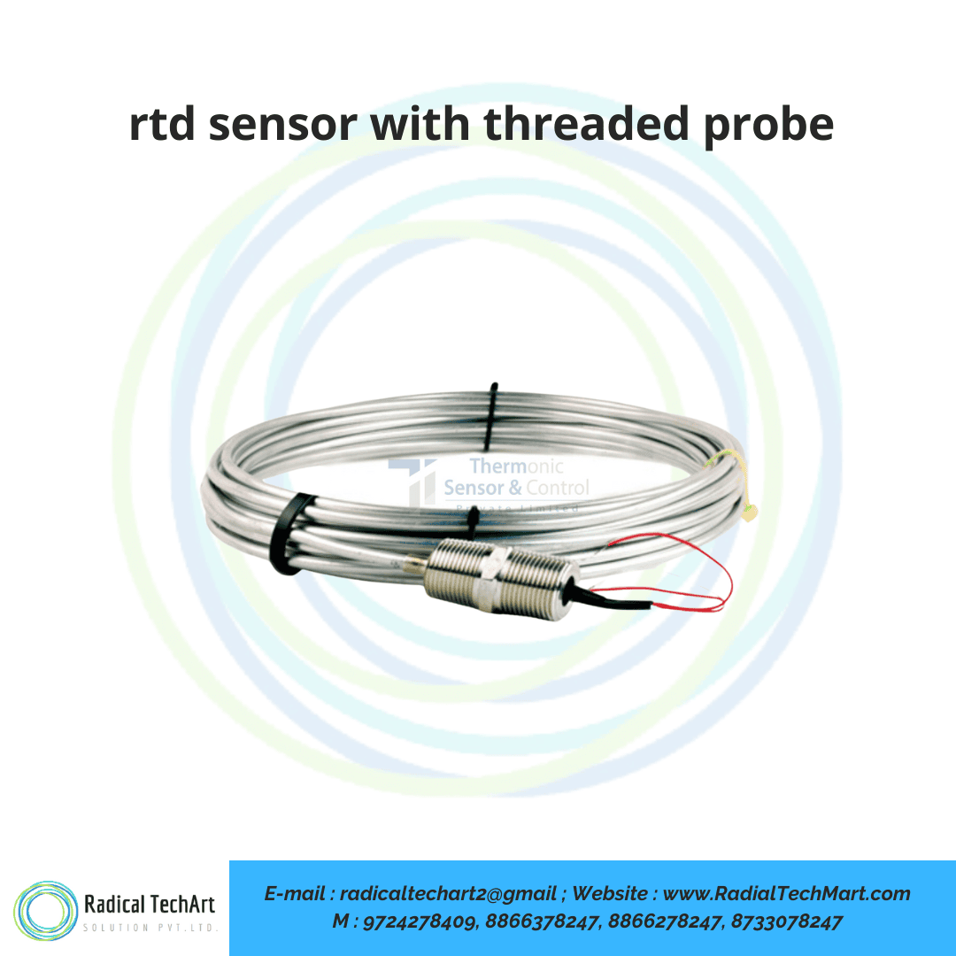 High-Accuracy RTD Sensor with Threaded Probe for Precision Temperature ...