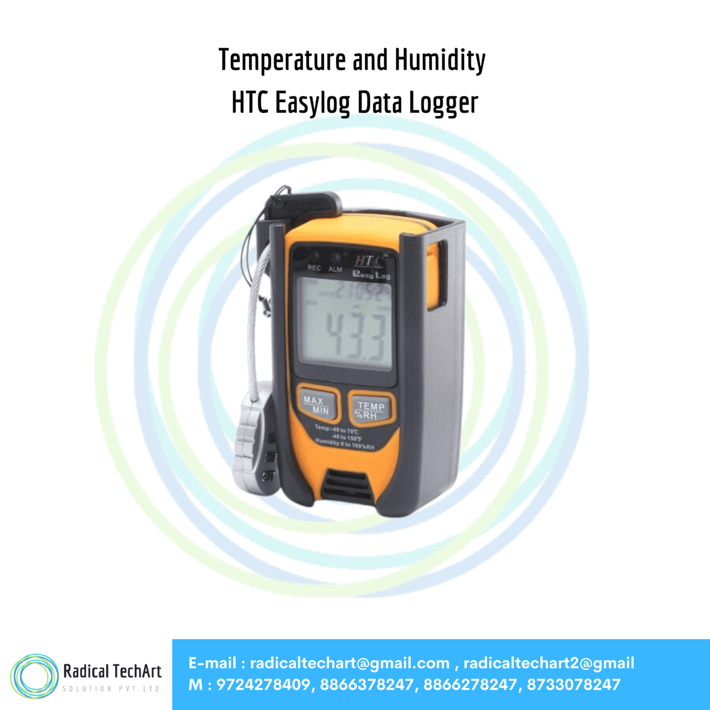 HTC Easylog Temperature and Humidity Data Logger
