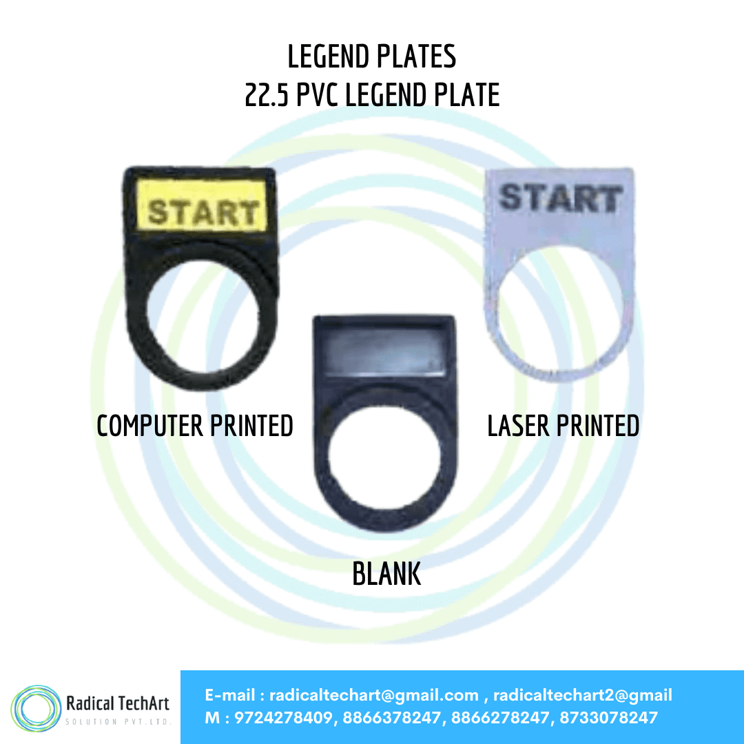 Pvc legend plates