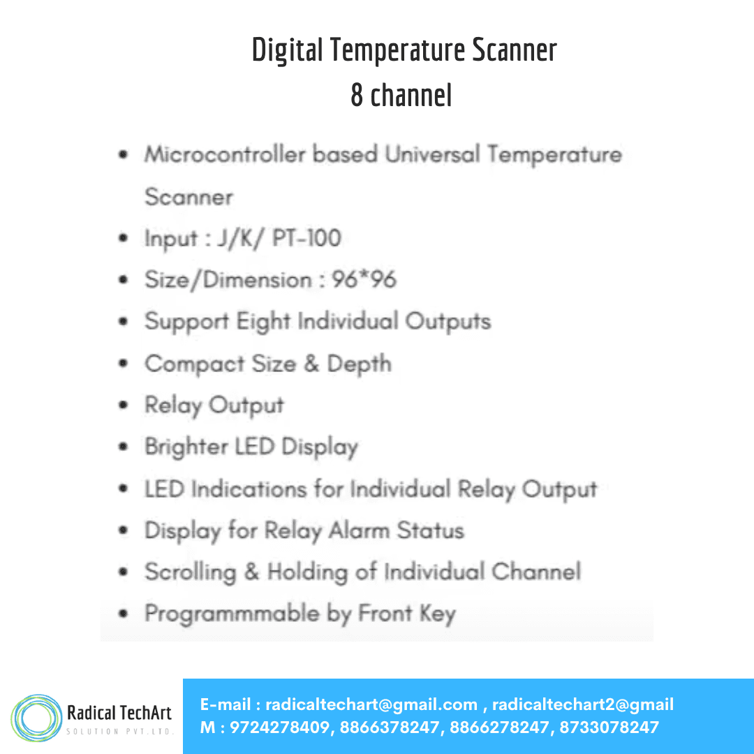 8 Channel Digital Temperature Scanner