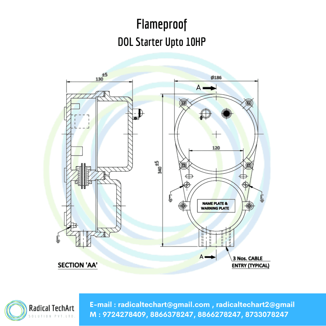 Patco FLP/WP DOL Starter up to 10 HP | Flameproof