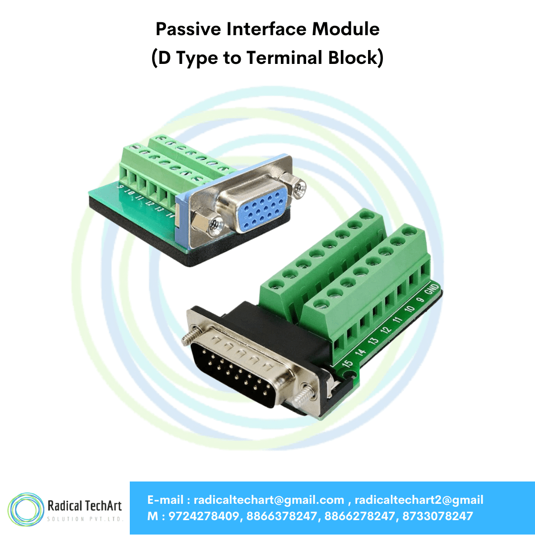 Passive Interface Module D Type to Terminal Block