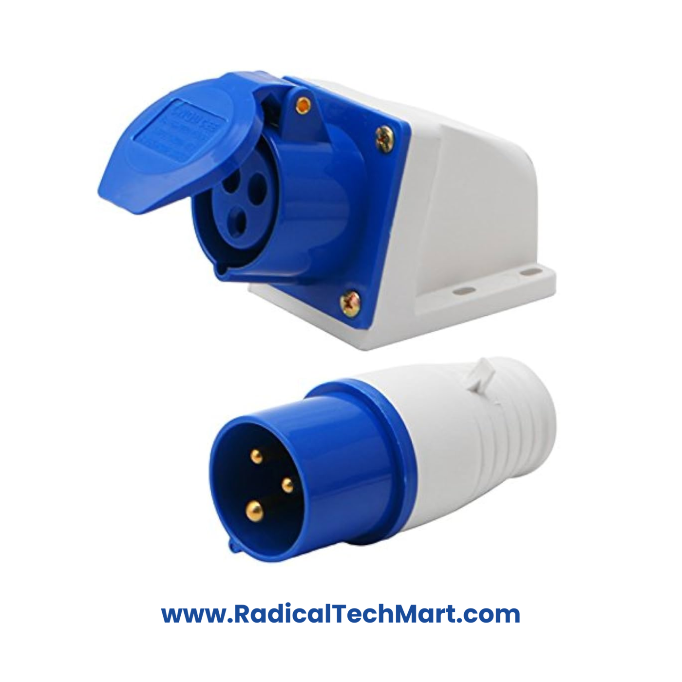 16A 3PIN Plug and Socket – Heavy Duty Electrical Connector, 16A 3PIN ...