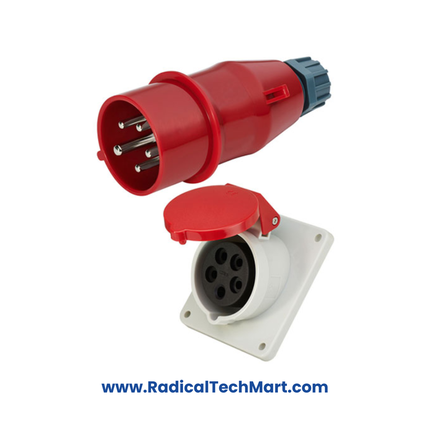 Buy 32A 5-Pin Plug and Socket - Durable and Industrial Grade | Heavy ...