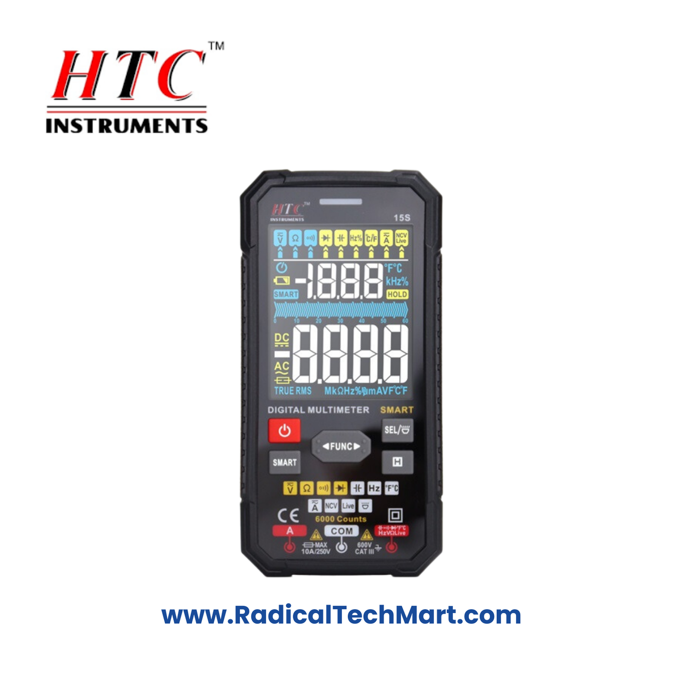 HTC 15S Smart Digital Multimeter l Buy Online
