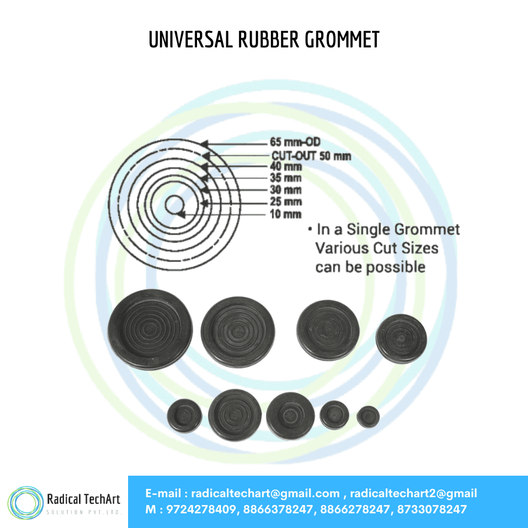 Universal rubber grommet