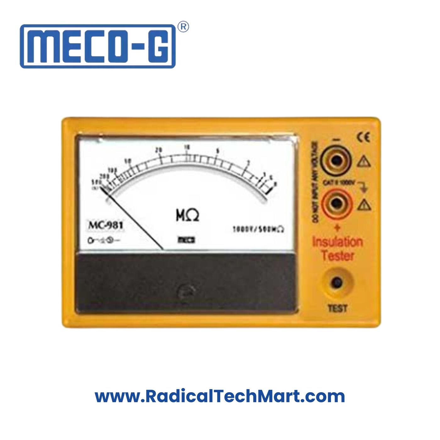 MECO-G MC-981 Analog Insulation Tester | Buy Online