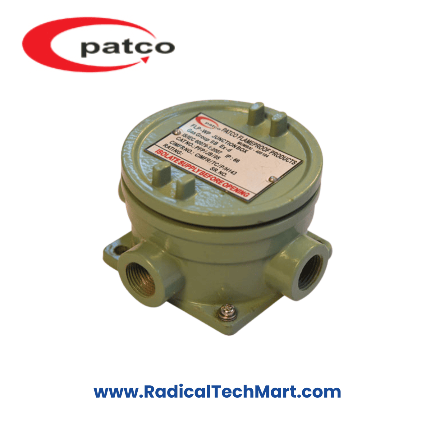Patco FLP 4-Way Junction Box PFP/JB/05 | 74mm IP65