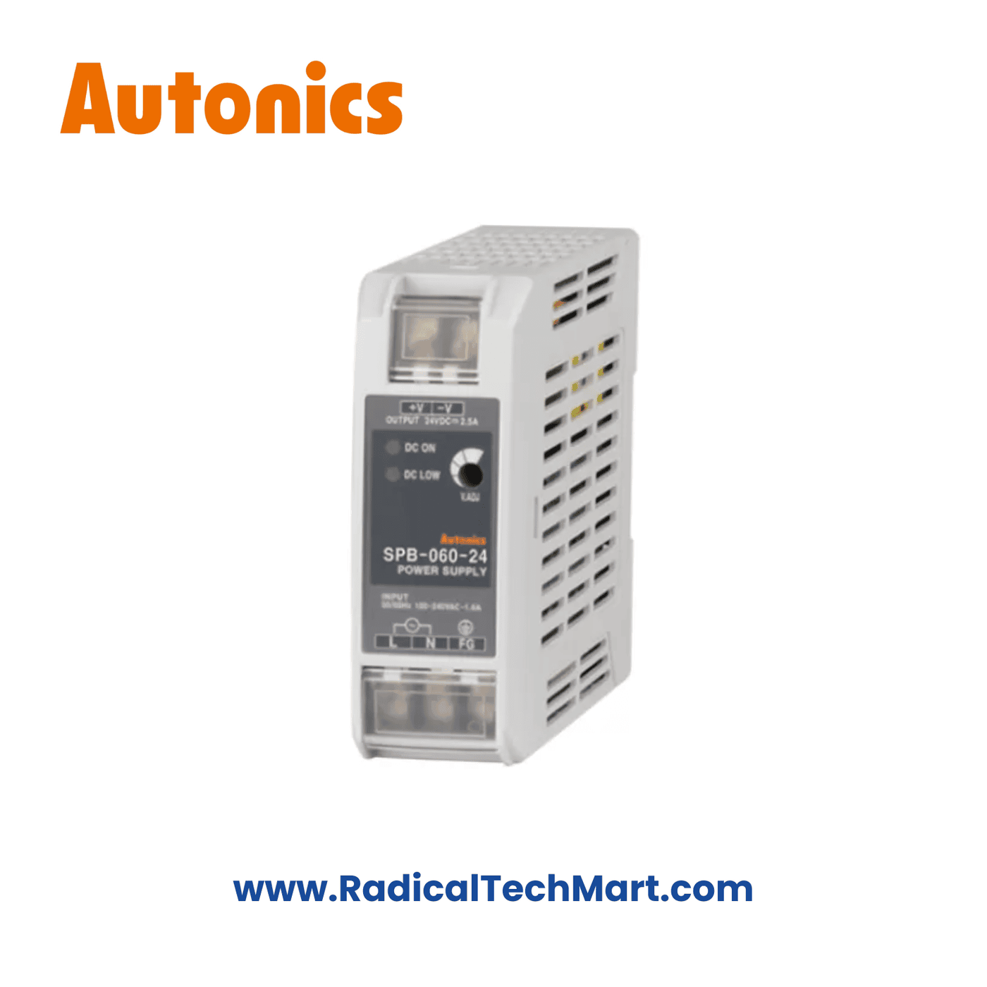 SPB-060-24 Autonics DIN Rail Switching Mode Power Supply
