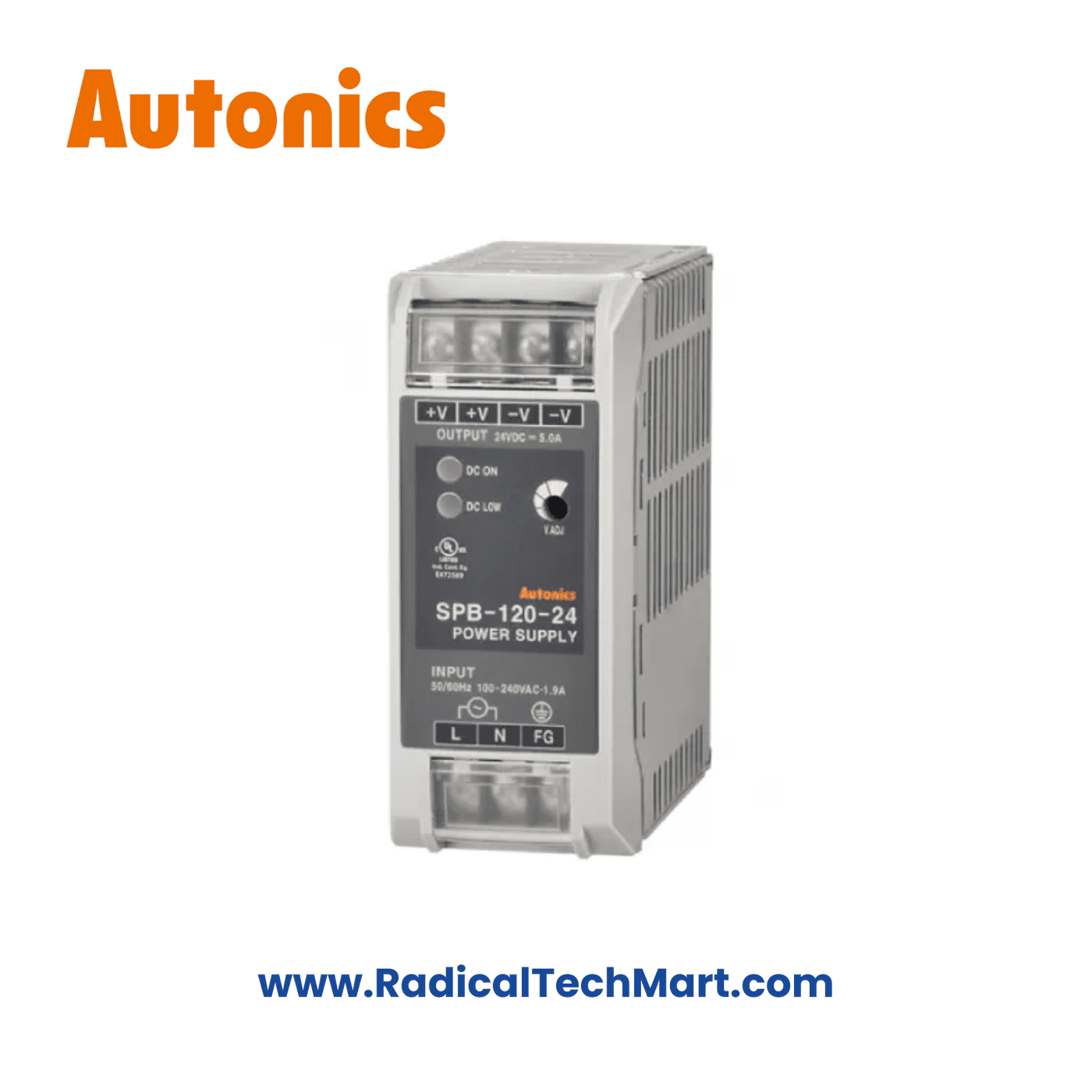 Autonics SPB-120-24 Power Supply - 120W Output, Reliable and Efficient