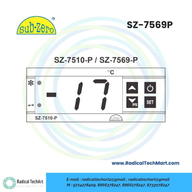 SZ-7569-P Temperature Controller | Sub-Zero 20A Relay Panel Mount