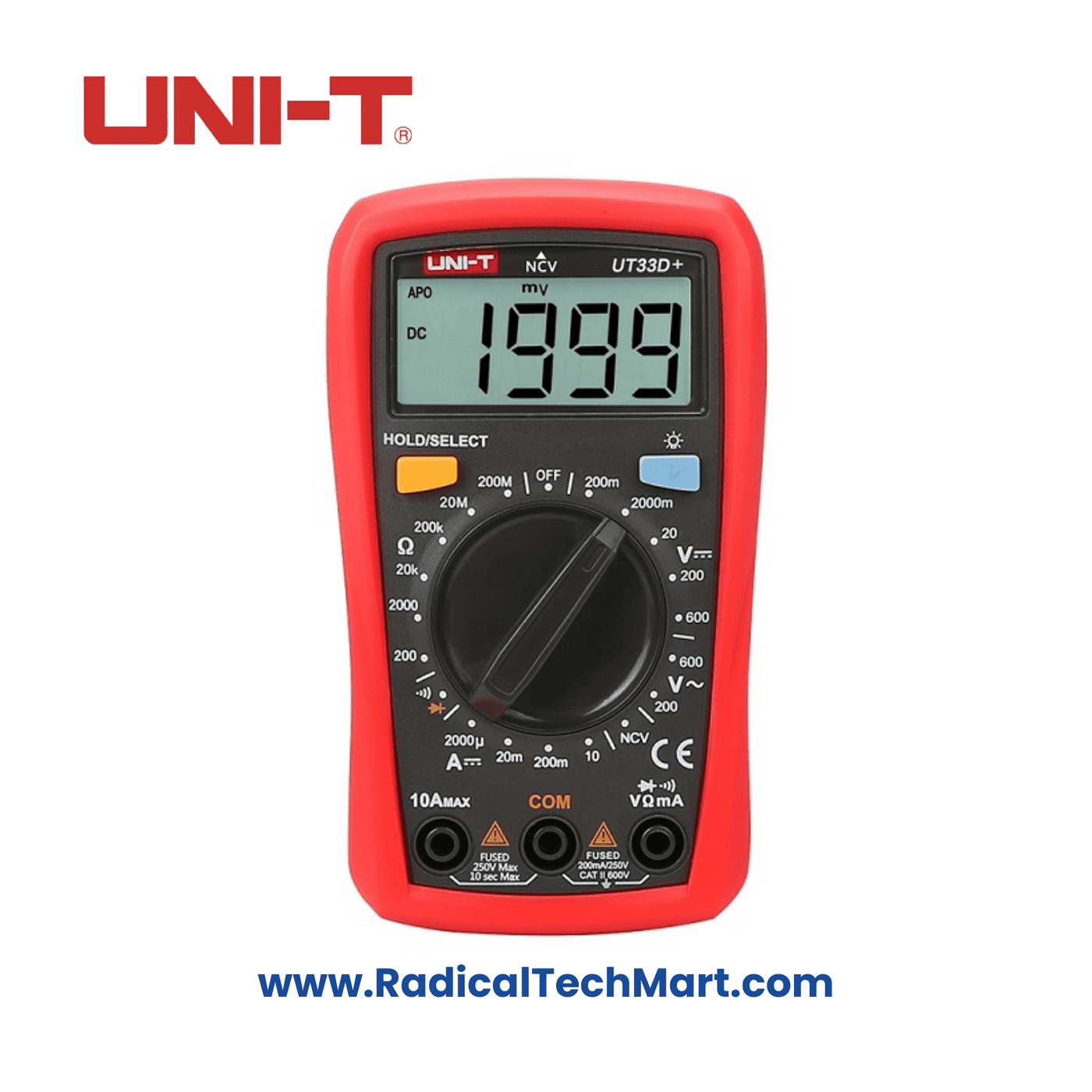 UNI-T UT33D+ Palm Size Multimeter Buy Online