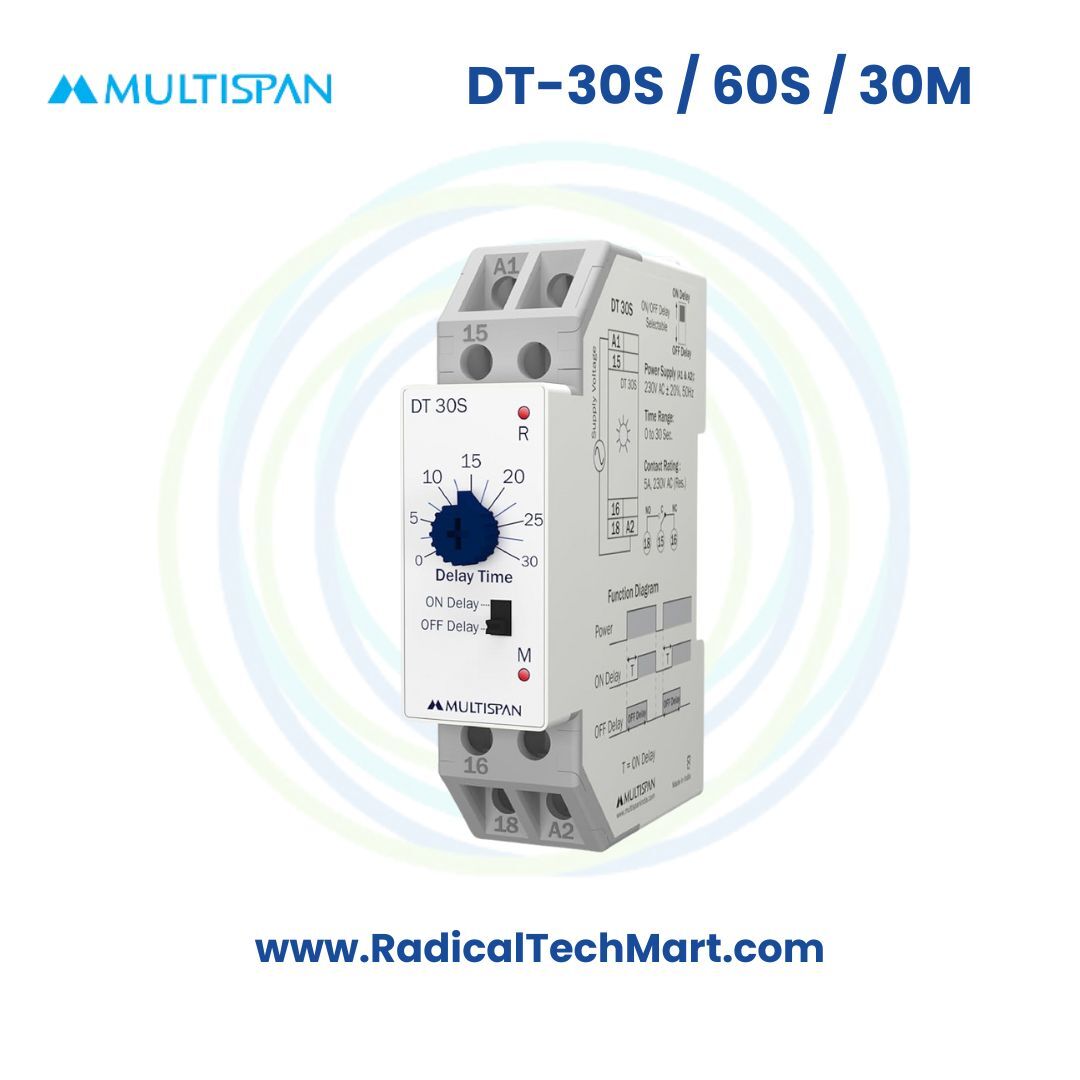 Multispan DT Timer Series | 30S / 60S / 30M Delay | 230V/415V | Buy Online