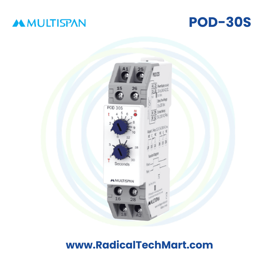 POD-30S Digital Panel Indicator | Compact 3-Digit Display | Buy Online