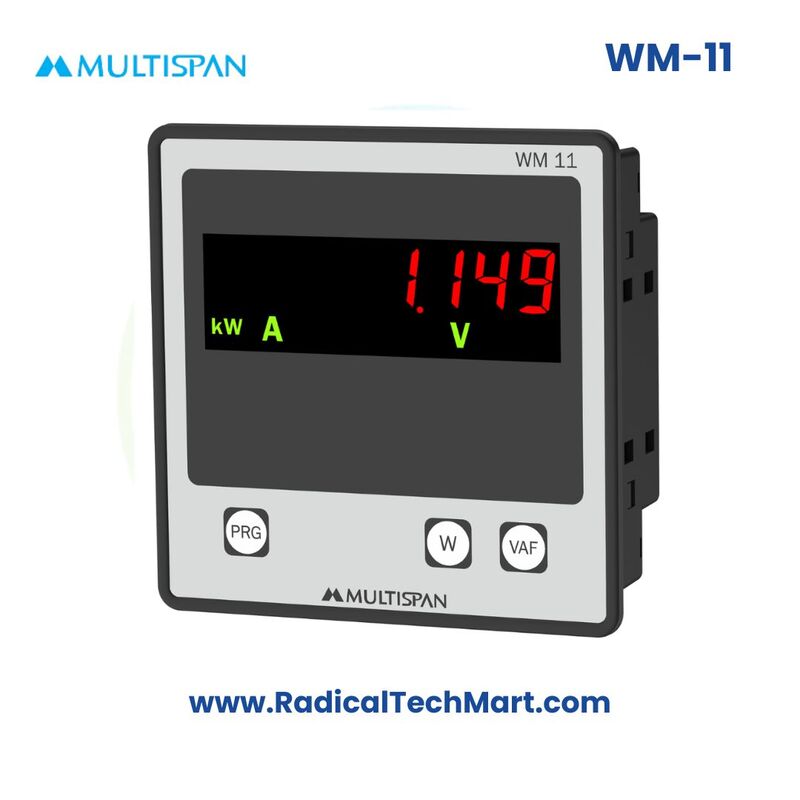 Multispan WM-11 Watt Meter | Single Phase | CT Selectable | Buy Online